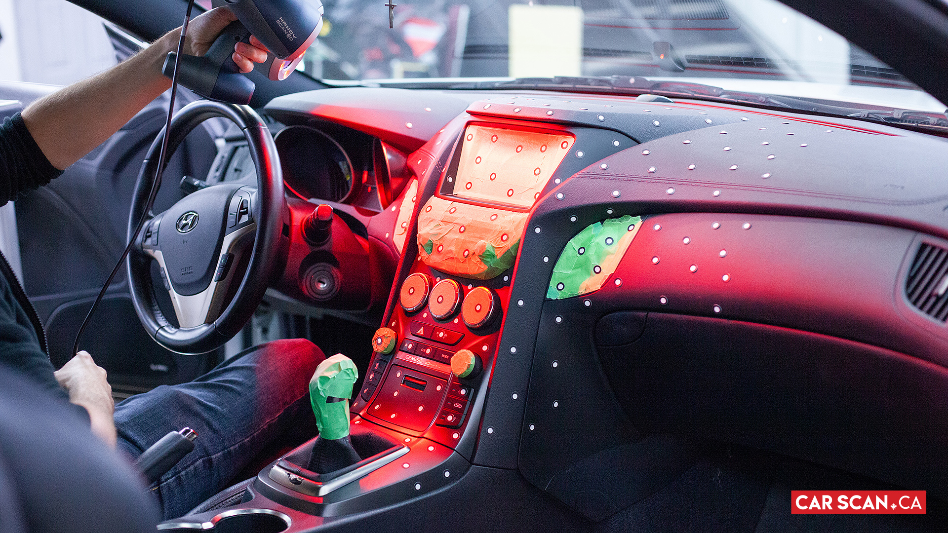 3D Scanning 2015 Hyundai Genesis Coupe Dashboard | CarScan.ca