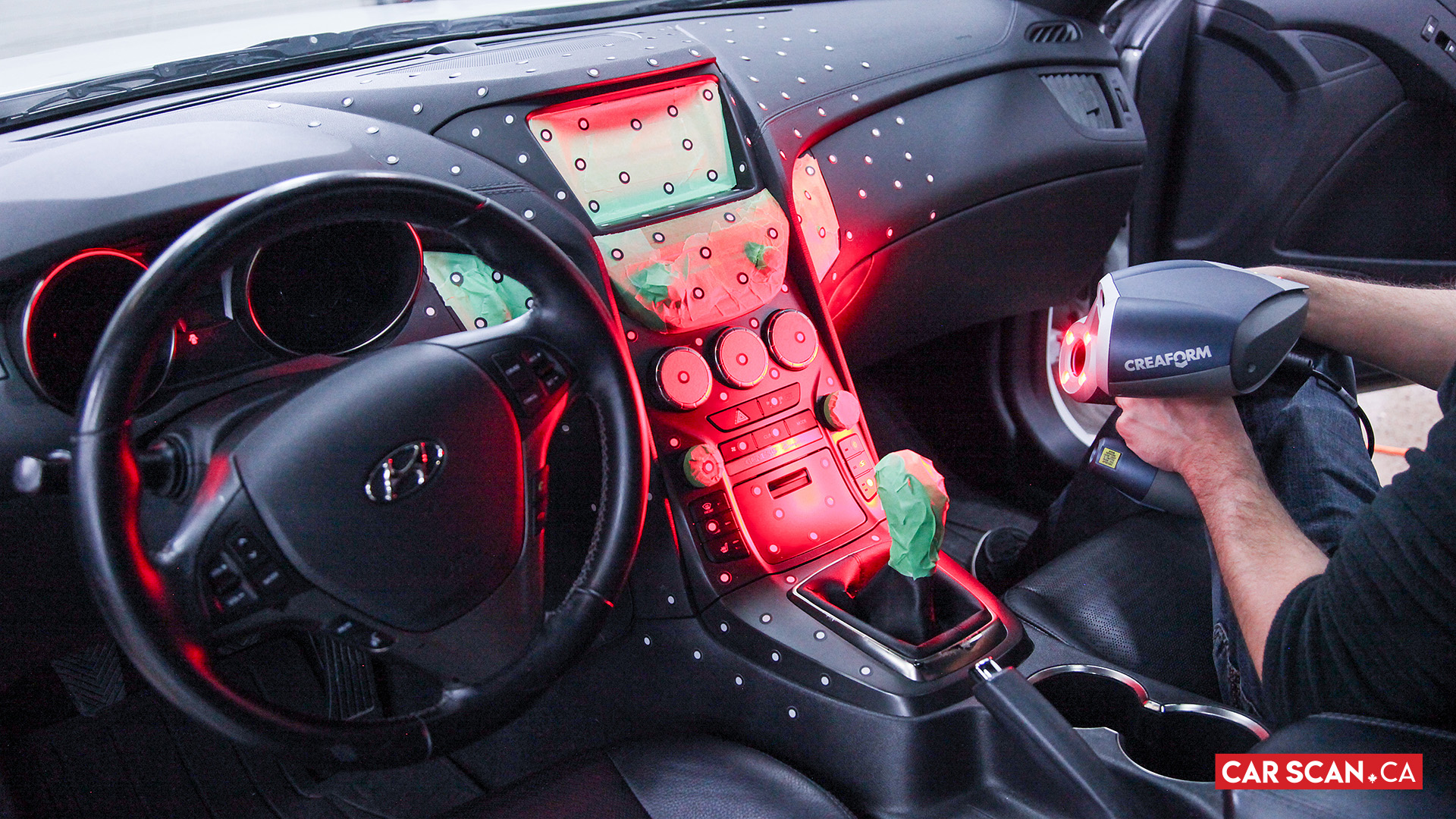 3D Scanning 2015 Hyundai Genesis Coupe Dashboard | CarScan.ca